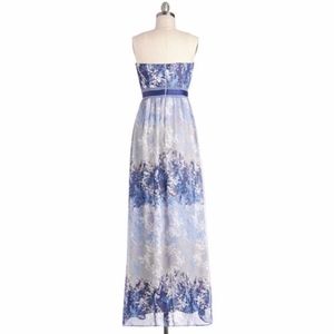 Minuet Petite | Dresses | Blue Moonscape Melodies Maxi Dress Sz S ...